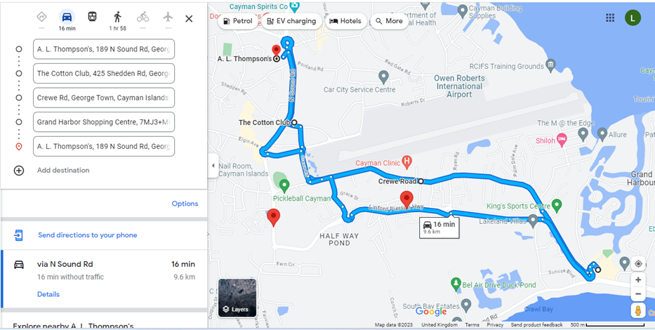 Route 11 - Cayman Compass