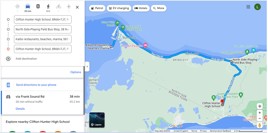 Route 15 - Cayman Compass