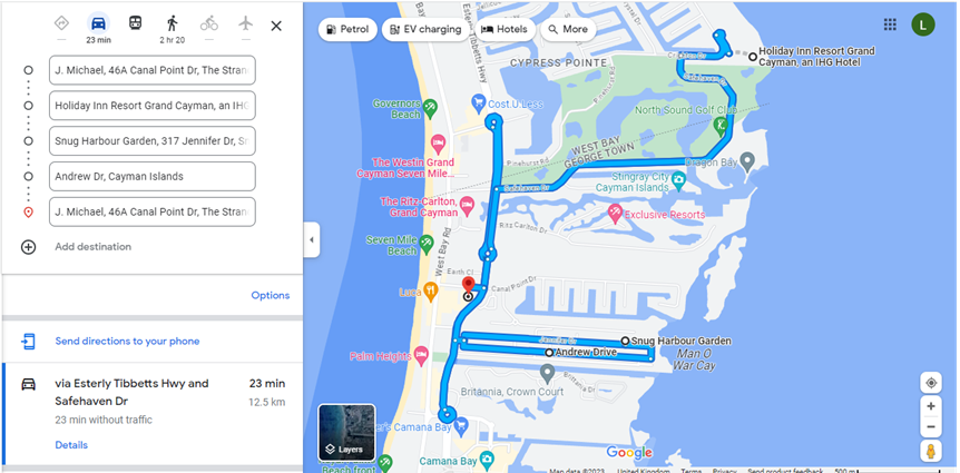 Route 3 - Cayman Compass