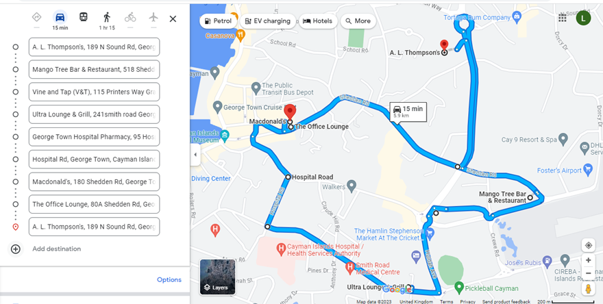Route 8 - Cayman Compass