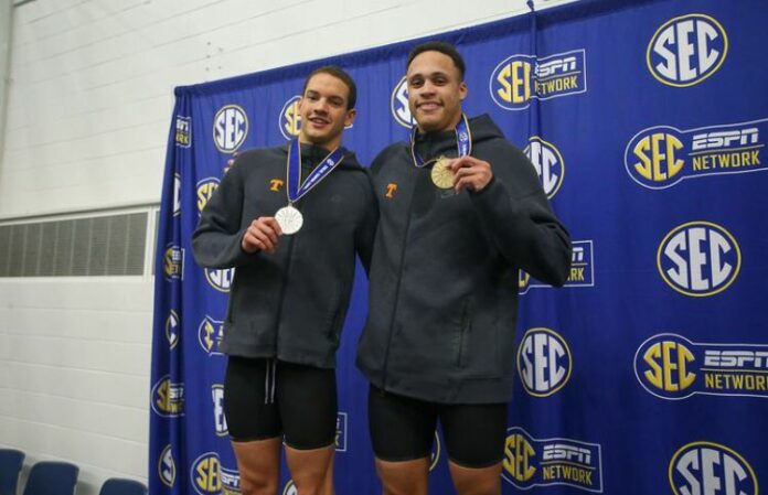 Jordan Crooks earns third straight gold in regional US swim ...