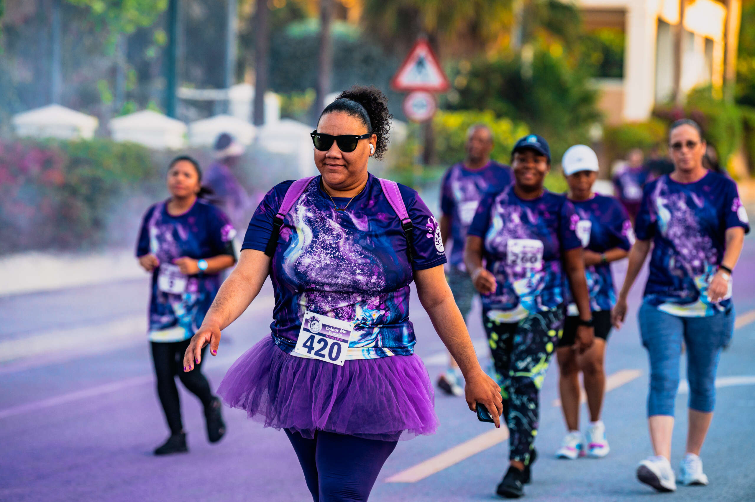 Seven Mile Beach gets a burst of Colour Me Purple - Cayman Compass