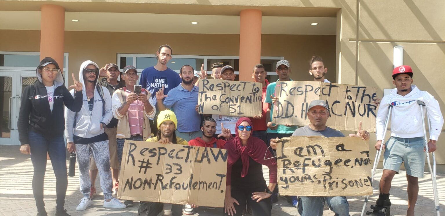 Protest outside government offices ends in arrest - Cayman Compass
