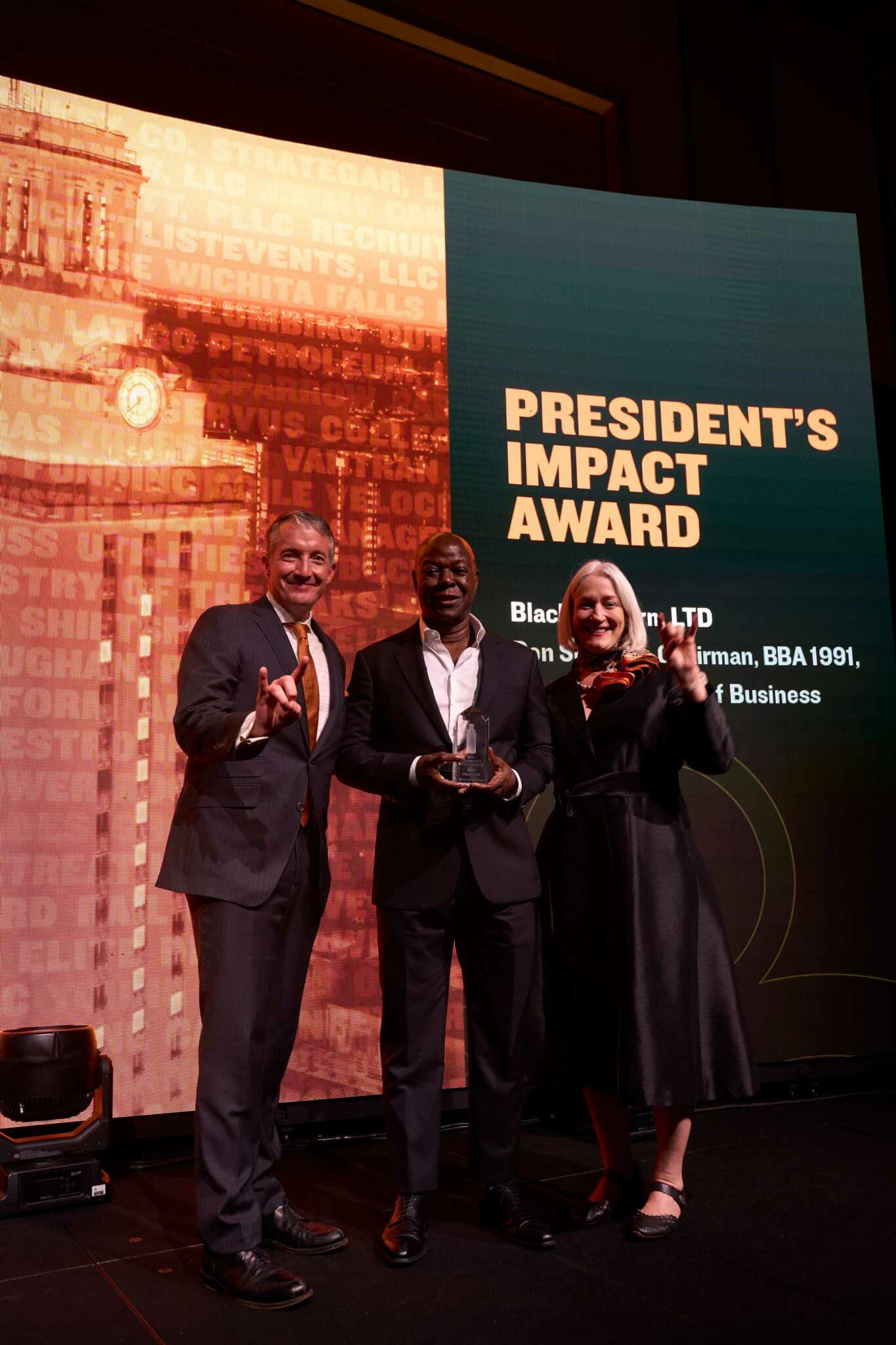 Don Seymour honored with Presidential Impact Award from University in ...