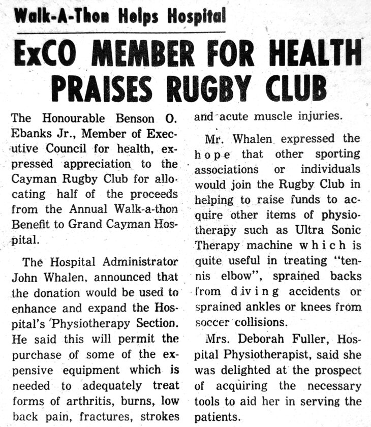 50 years ago: Fundraising for the hospital; filming ICCI students ...