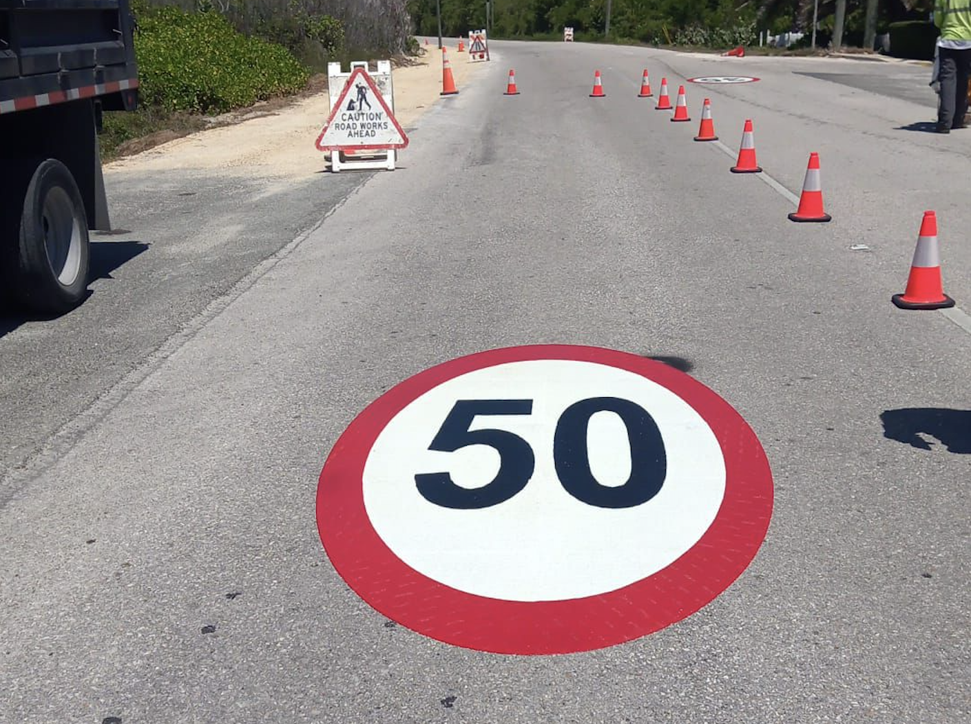 New road markings show speed limits to promote safety - Cayman Compass