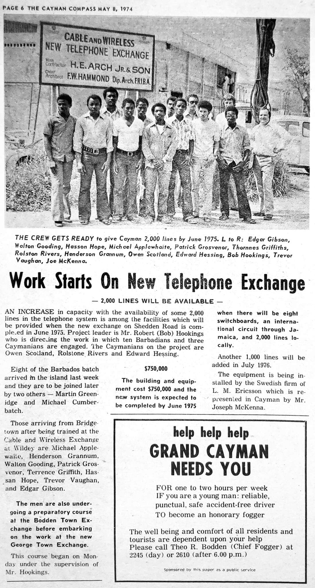 50 years ago: Fundraising for the hospital; filming ICCI students ...