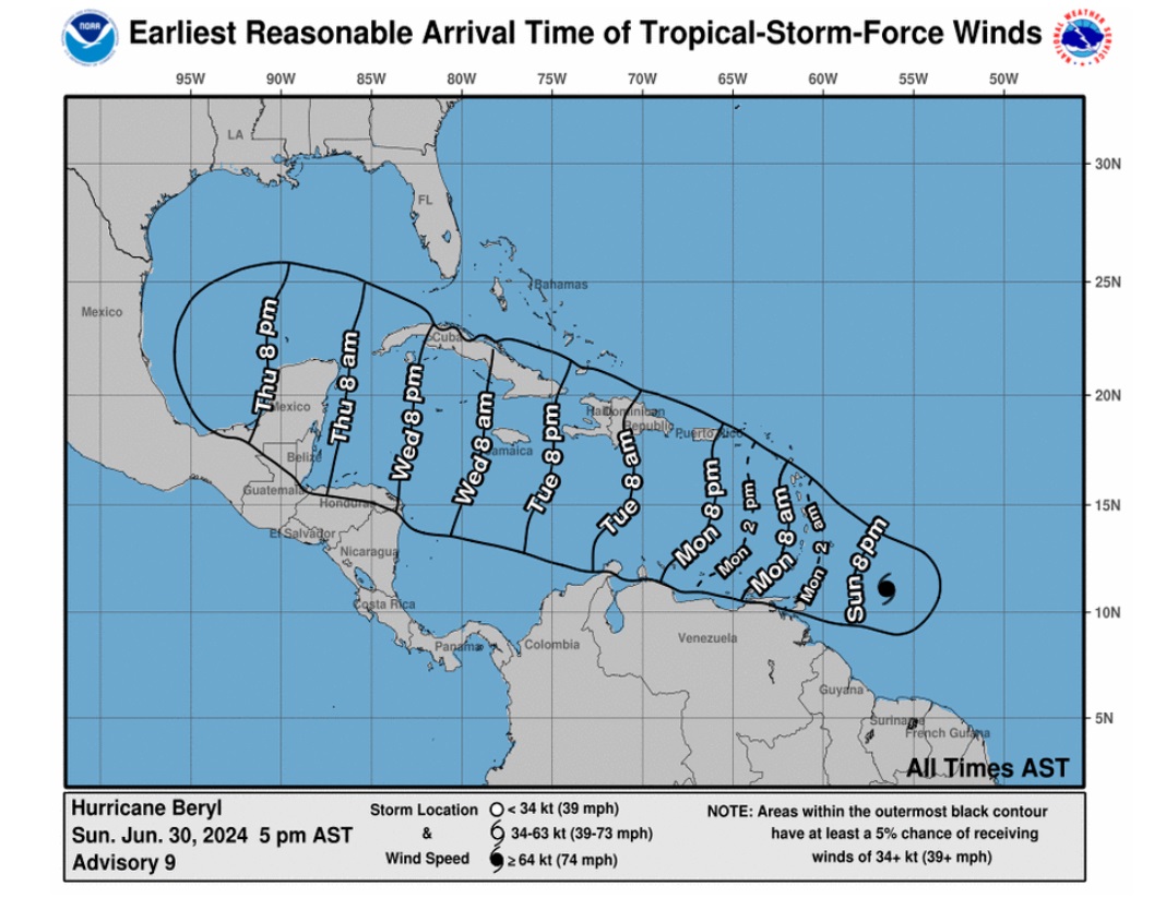 Beryl upgraded to Category 4 hurricane - Cayman Compass