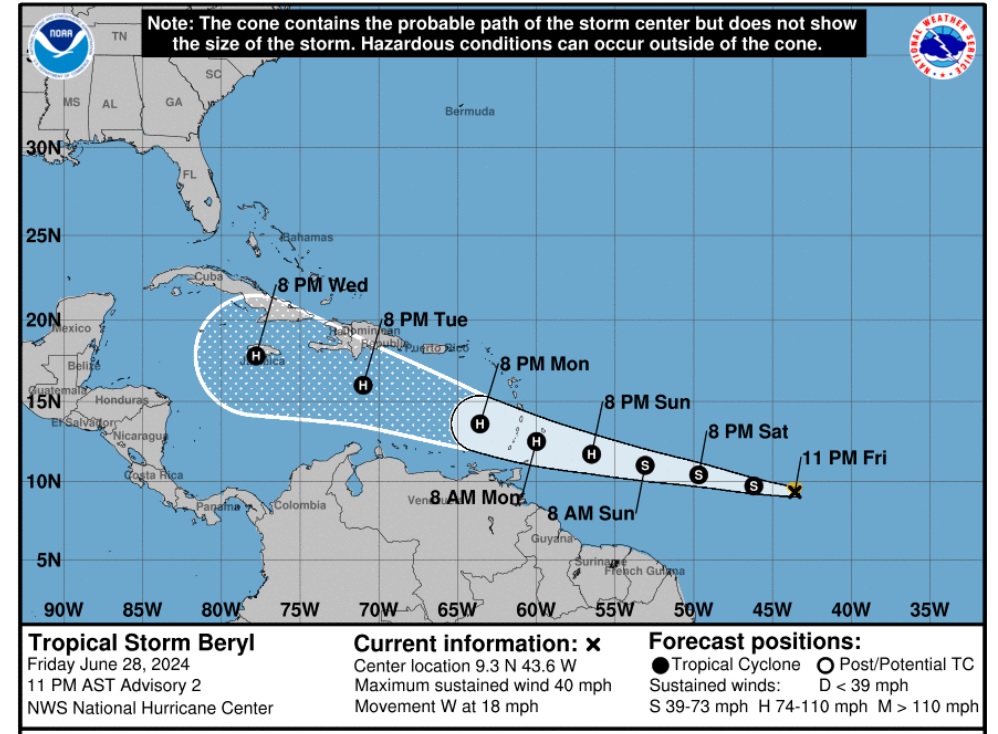 Beryl upgraded to Category 4 hurricane - Cayman Compass