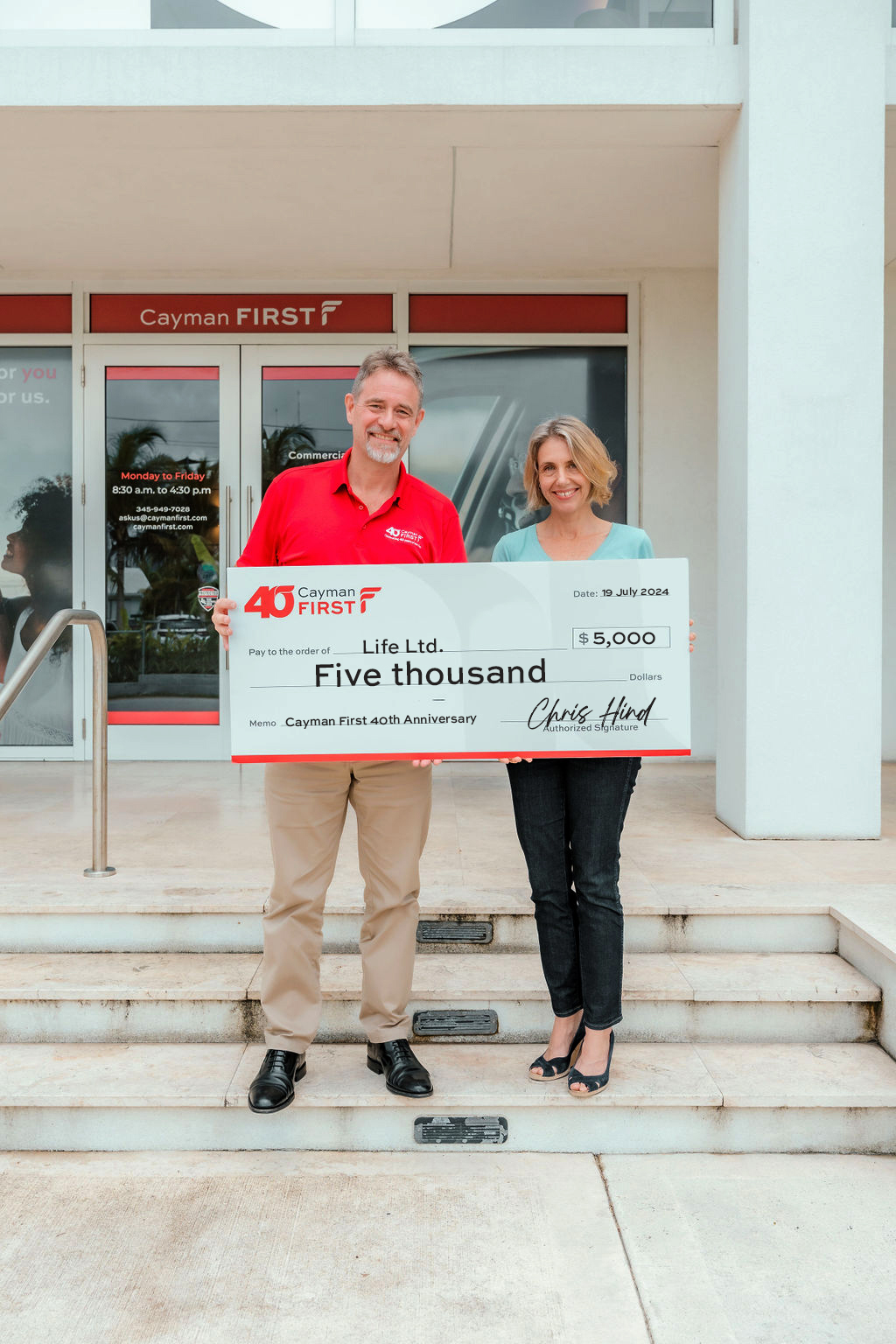 Cayman First Donates CI$10,000 Towards Youth Education Initiatives as ...