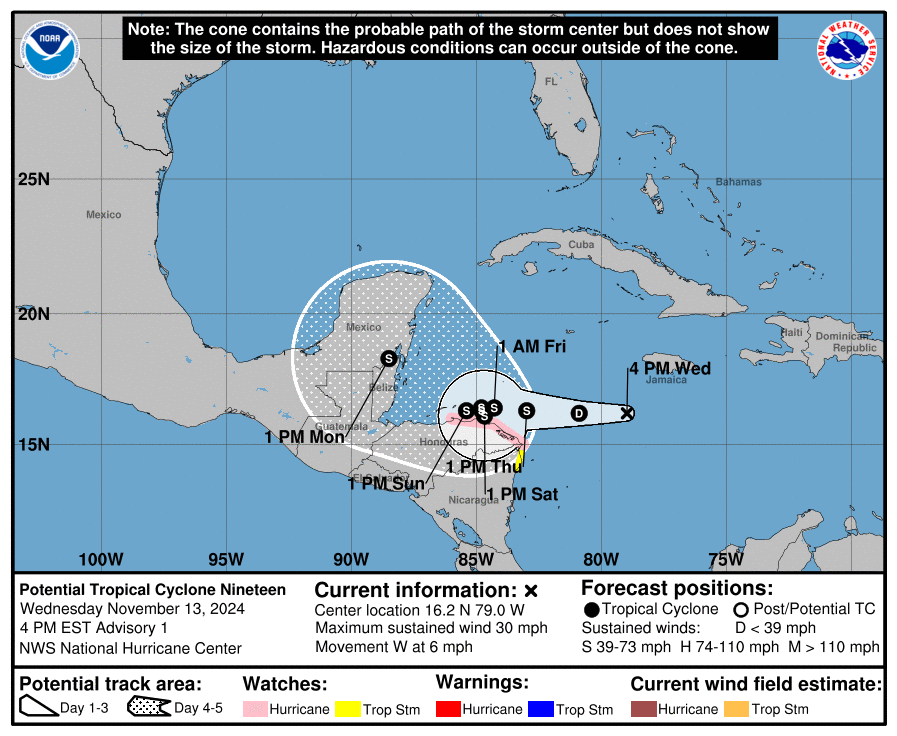 Rain, rough seas for Cayman as Potential Tropical Cyclone 19 develops ...