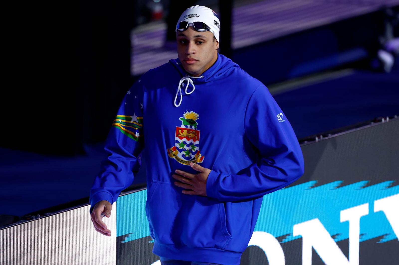 Jordan Crooks set for 100m free final at World Championships - Cayman ...