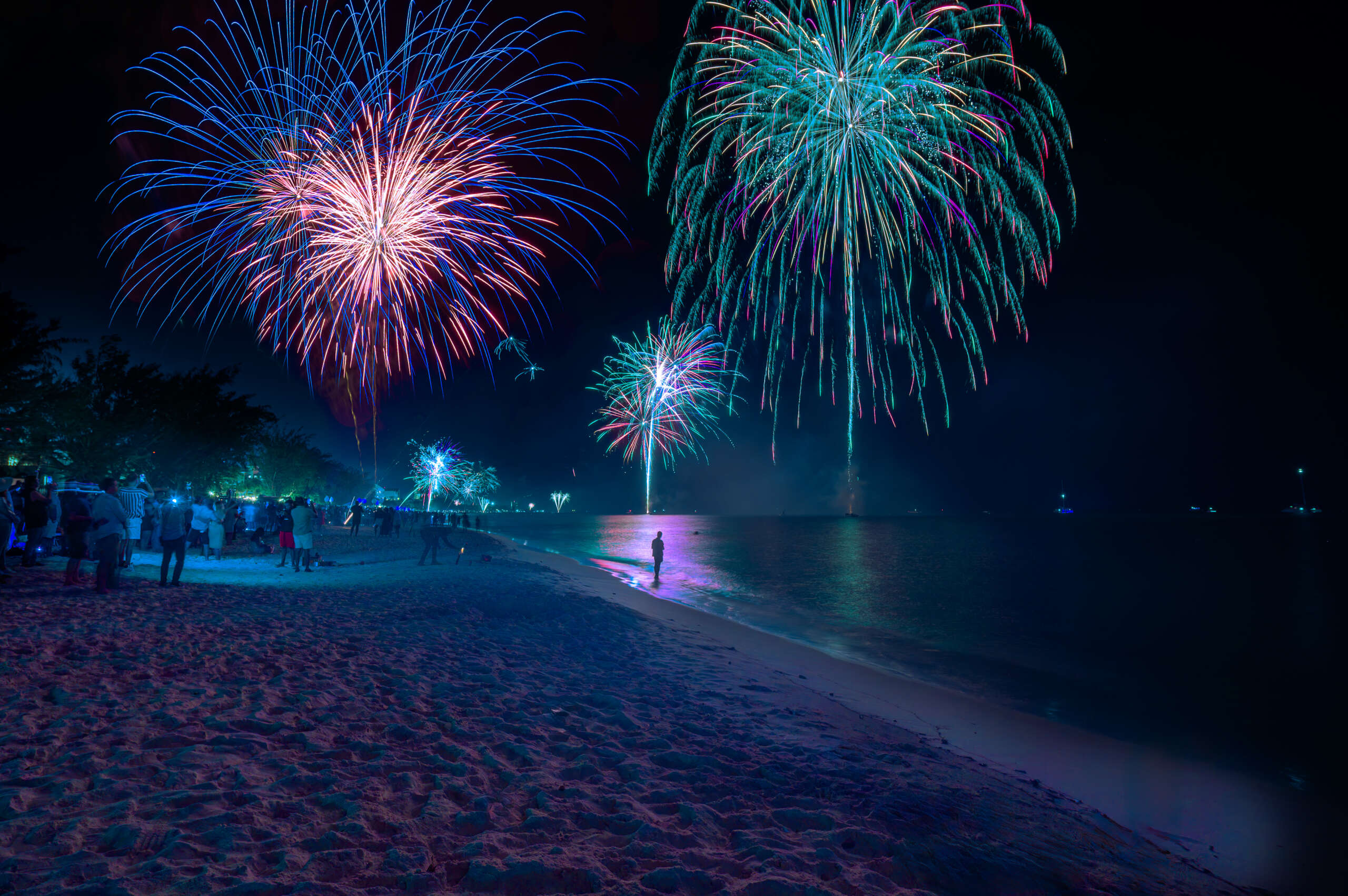 Photo Special: Crowds gather for New Year's fireworks display - Cayman ...