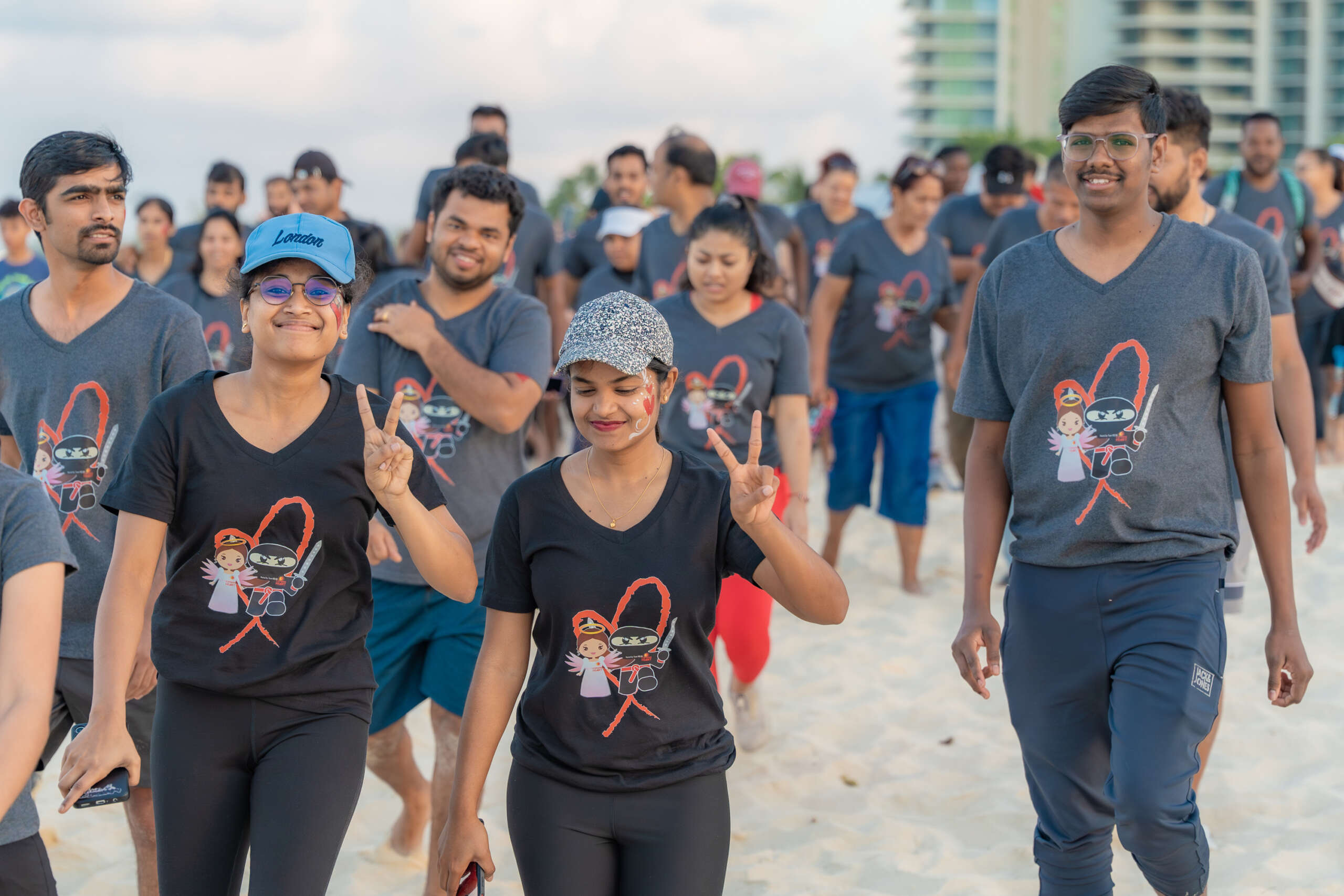 Heart Warriors and Angels gather for annual beach walk fundraiser