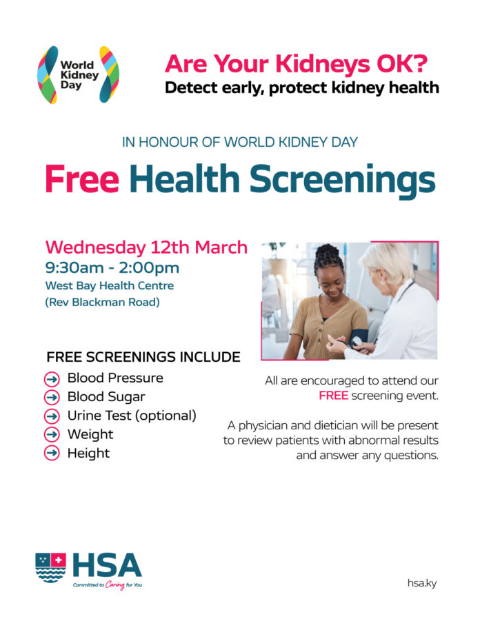 HSA Recognises World Kidney Day with Free Health Screenings in West Bay ...