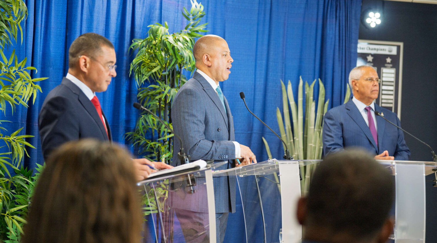 Opposition rivals unite against PPM in fiery leadership debate - Cayman ...