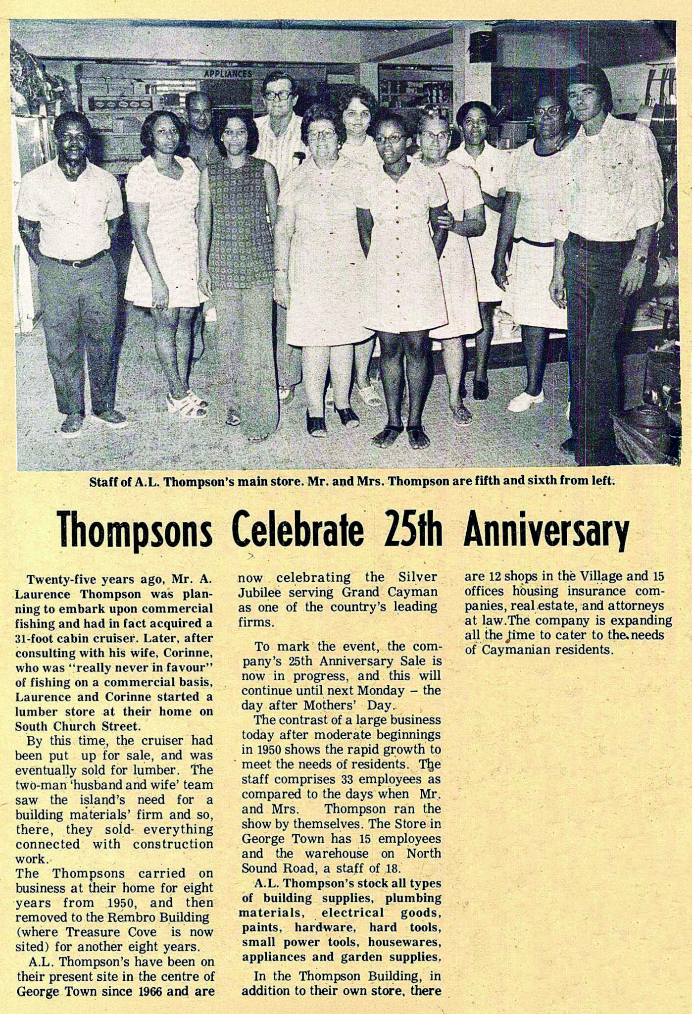 50 years ago: Crushed car; traders blast development plan - Cayman Compass