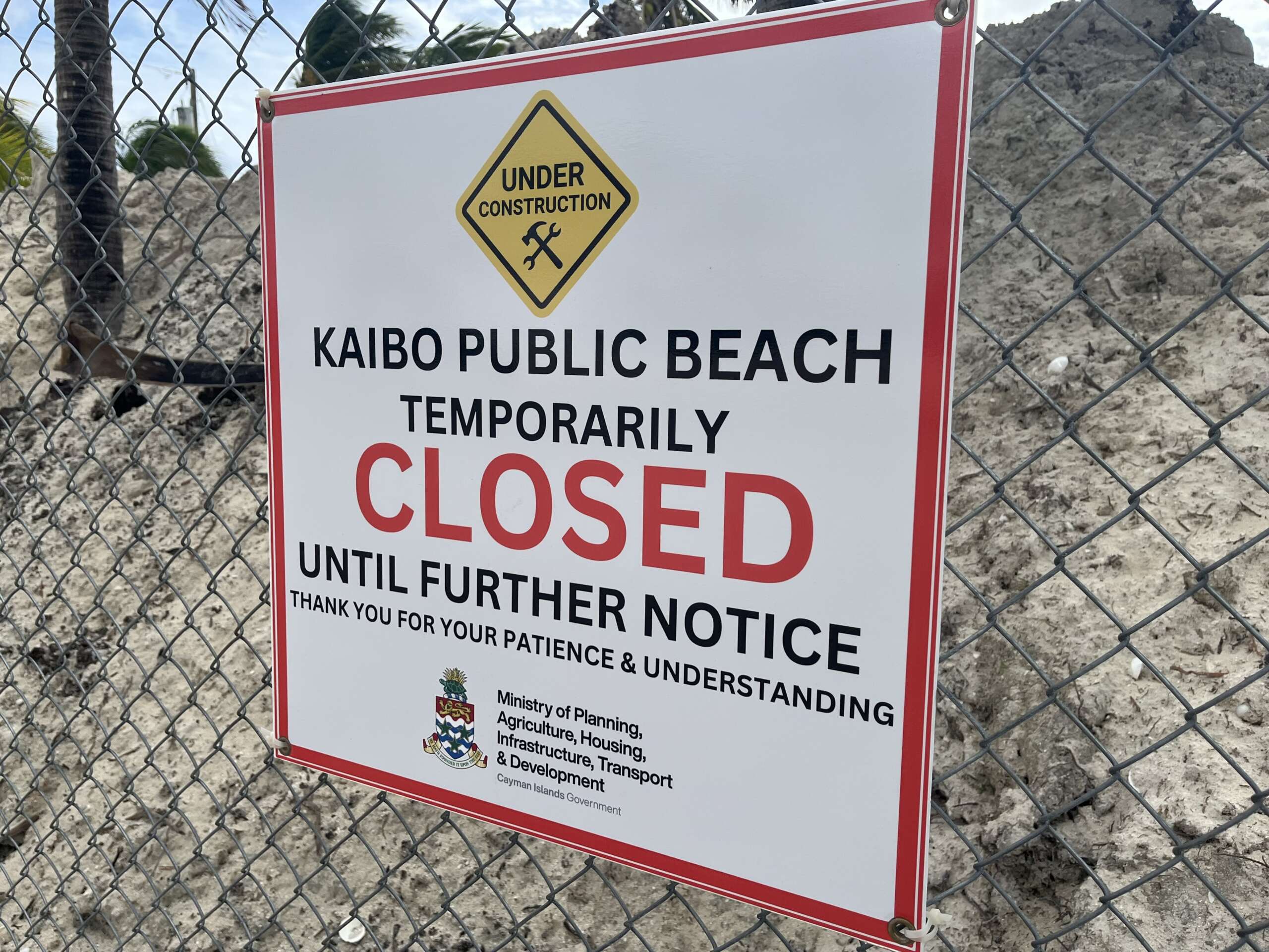 Kaibo beach restoration work drags on months after closure - Cayman Compass