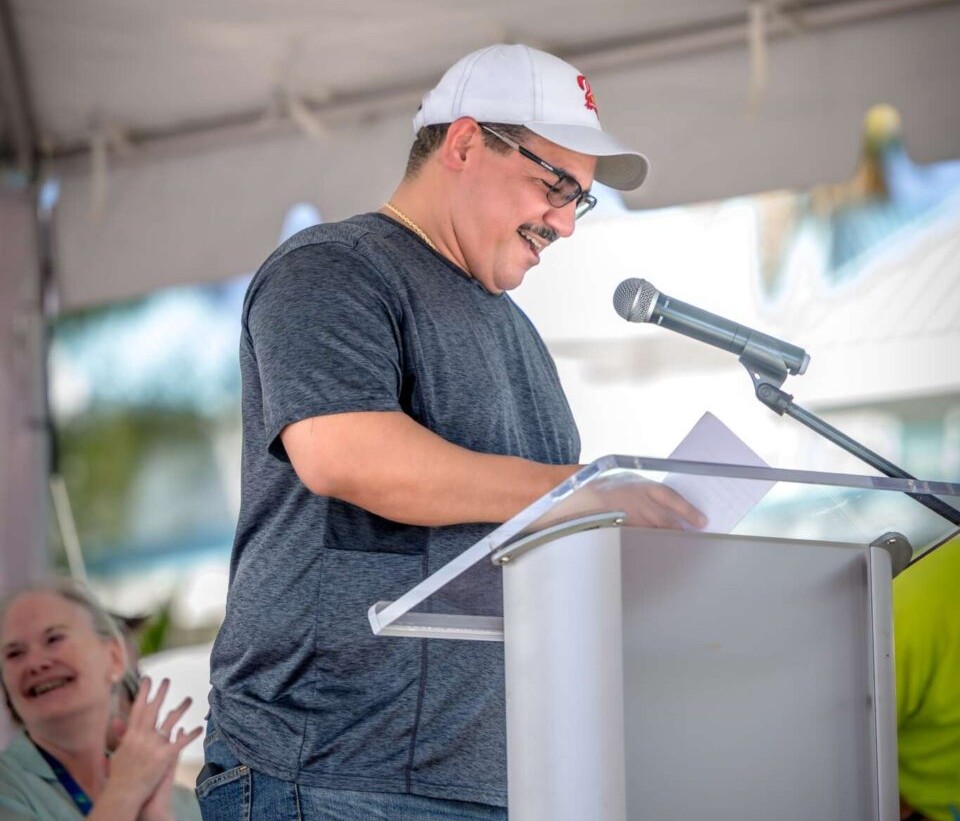 Governor Jane Owen completes her first Flowers Sea Swim - Cayman Compass
