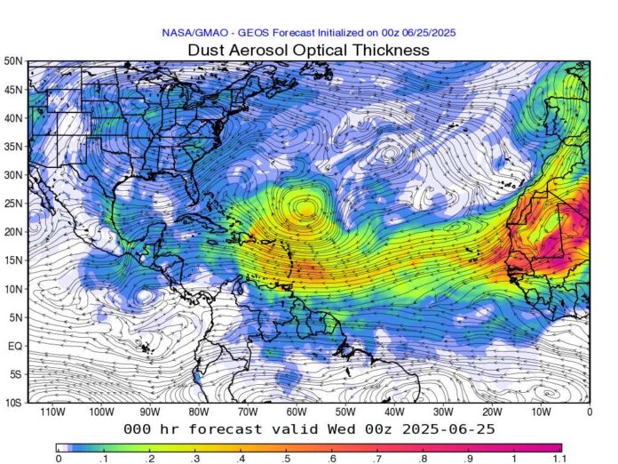 Saharan dust plume moves towards the Cayman Islands - Cayman Compass