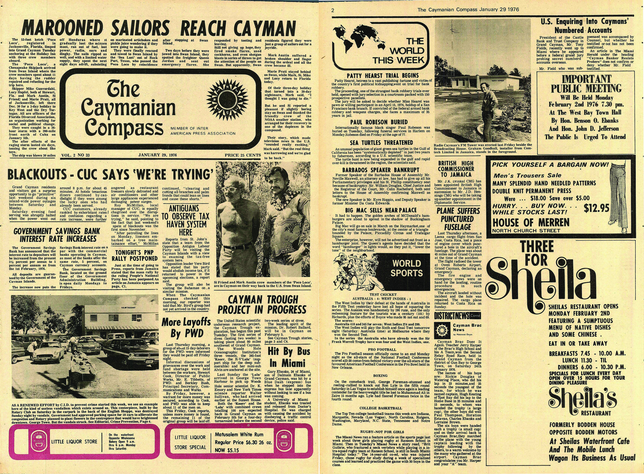 50 years ago: Marooned sailors reach Cayman, CUC blackouts and Cayman ...